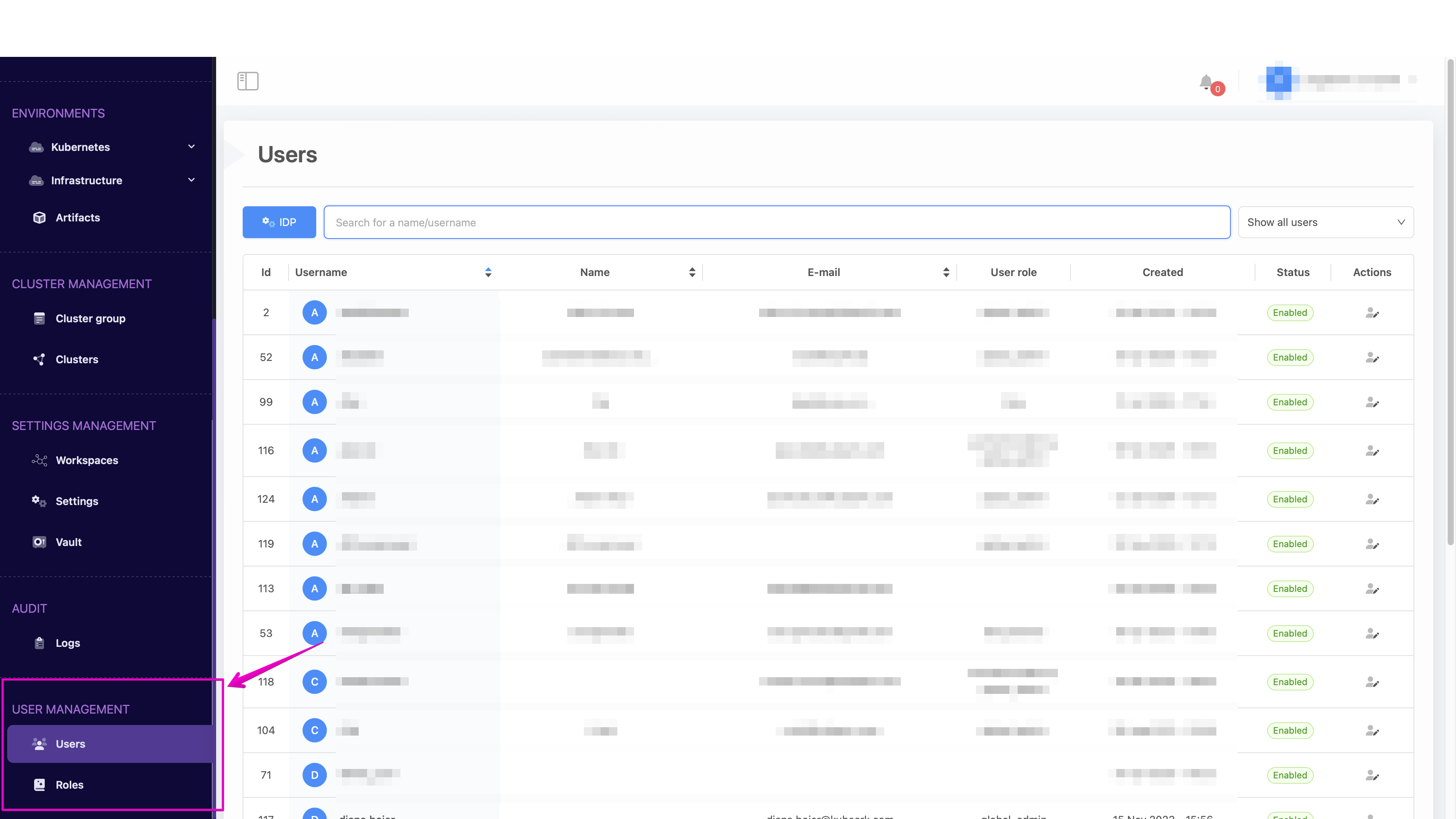 Organization Administration - Kubeark