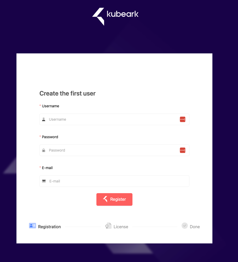 Installation guide - Kubeark