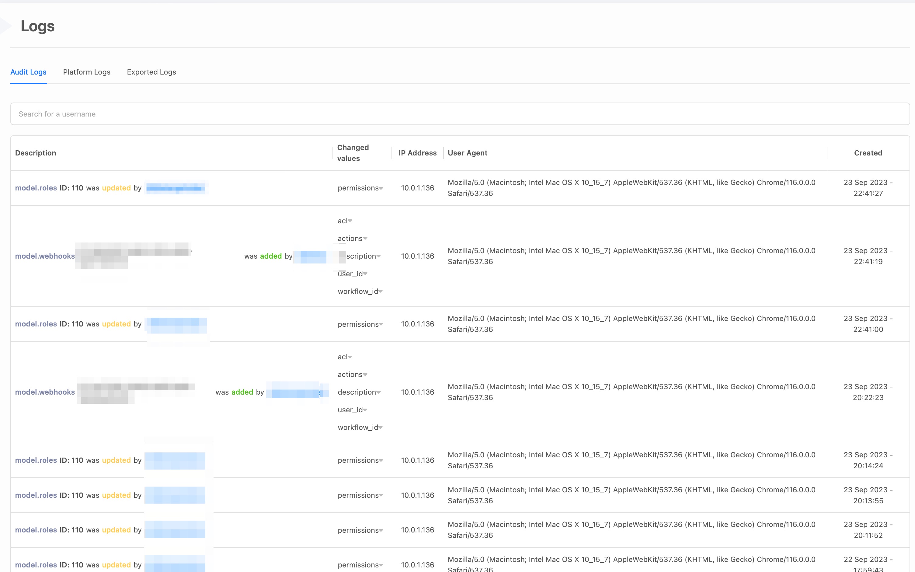 Logs (Global) - Kubeark