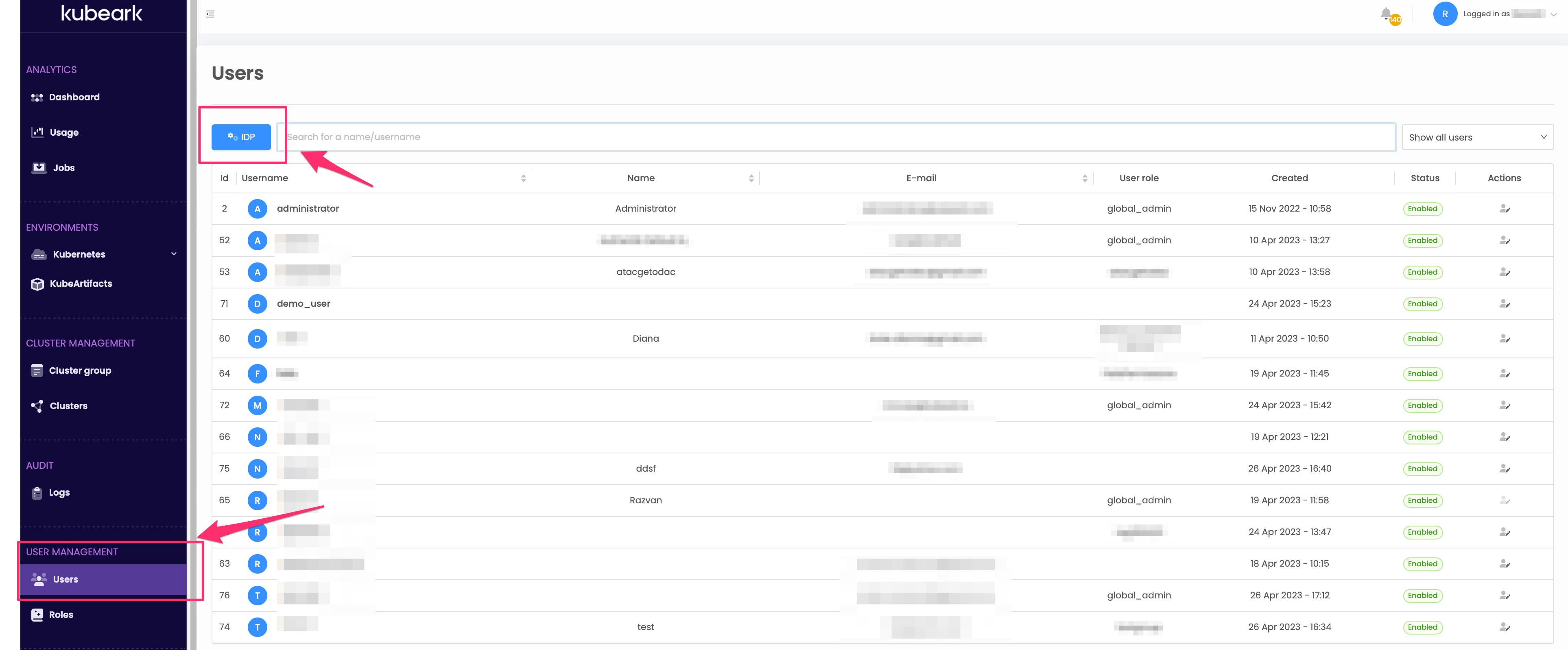 Basic authentication - Kubeark