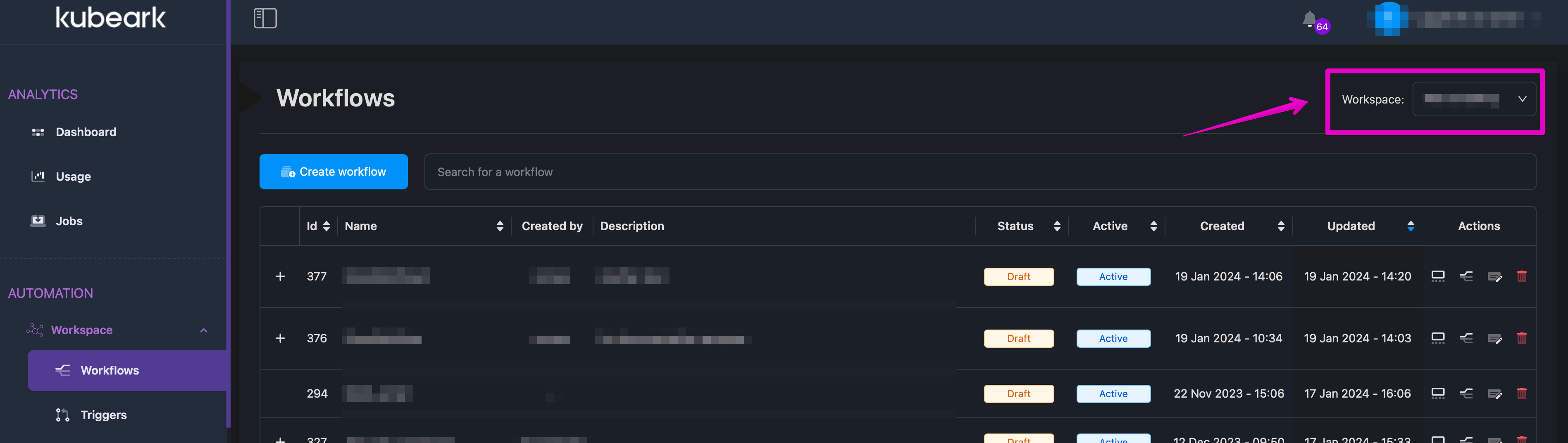 Creating a Workflow - Kubeark