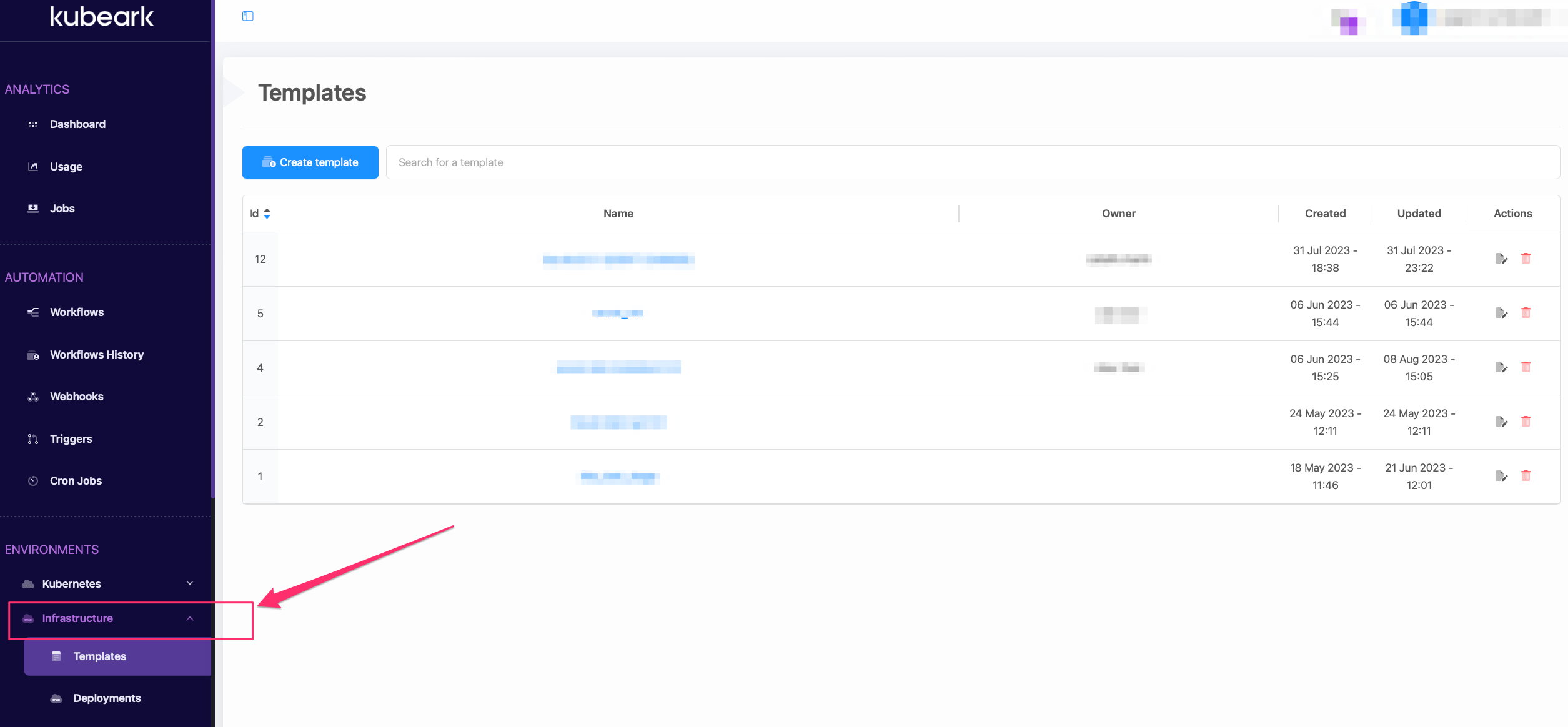 Infrastructure - Kubeark