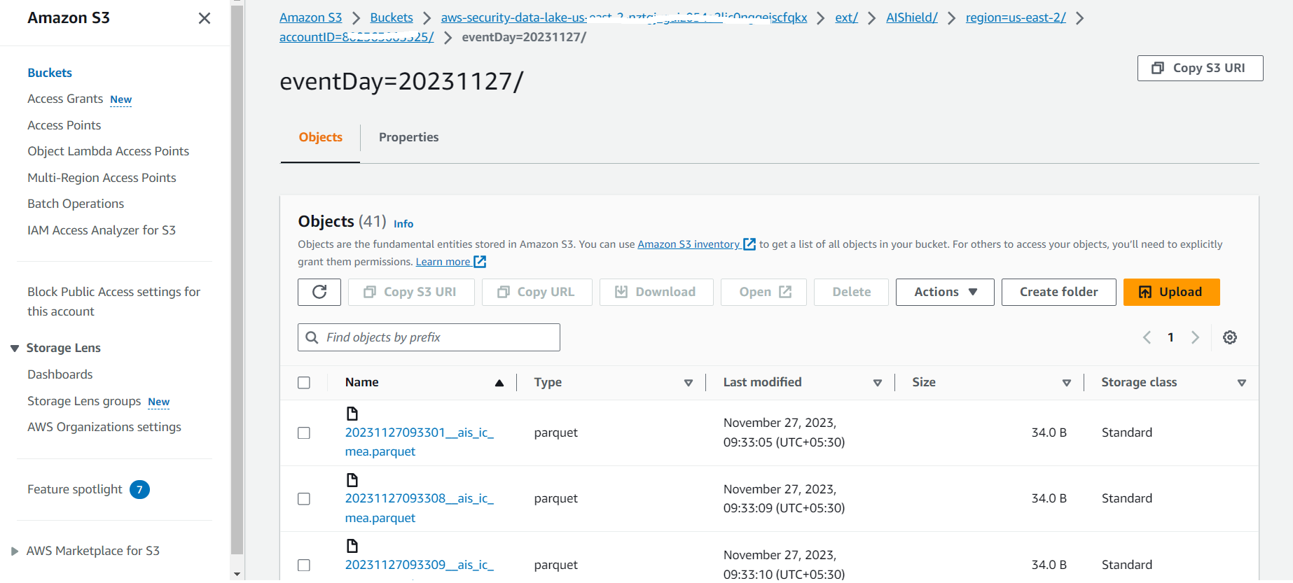 Amazon Security Lake - AIShield Docs