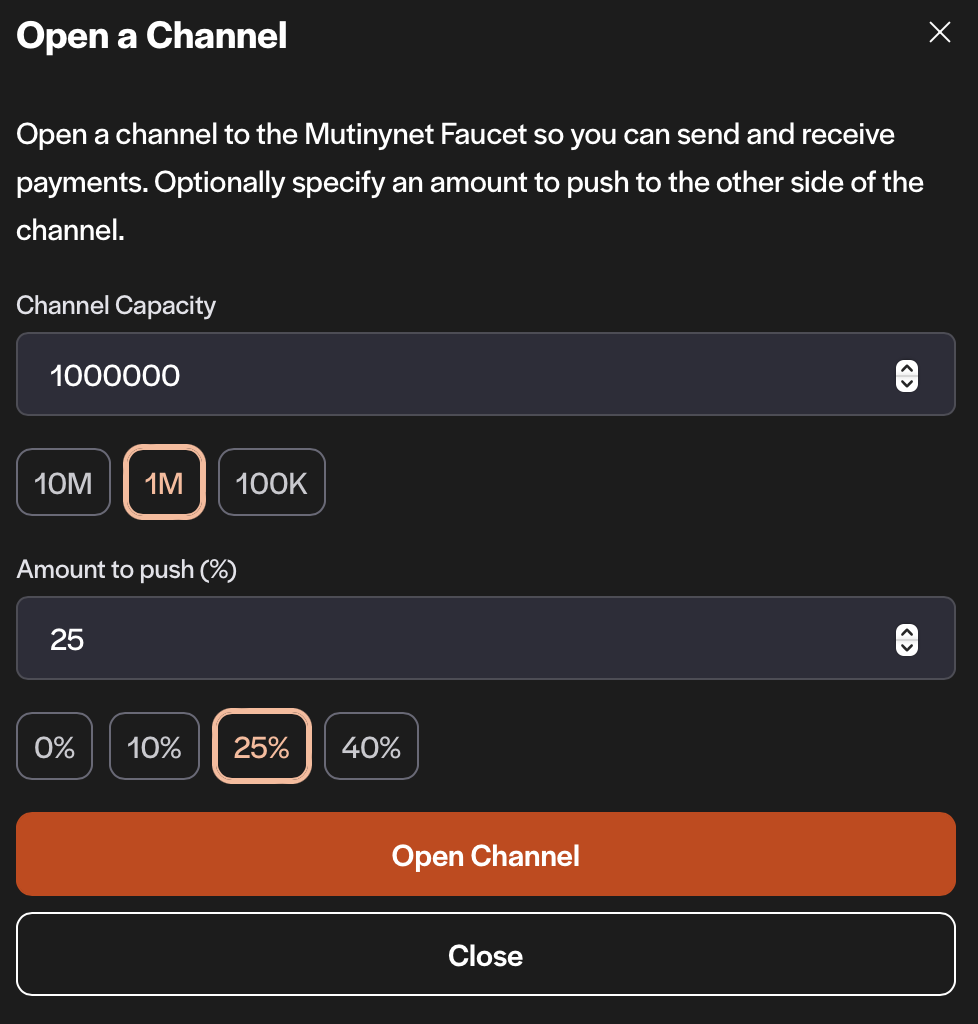 Dev Sandbox (MutinyNet) - Voltage Documentation