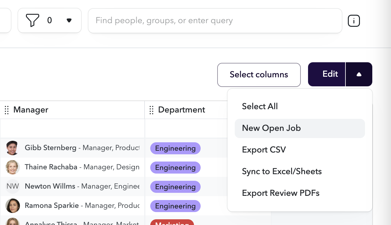 Add a new open job - ChartHop documentation
