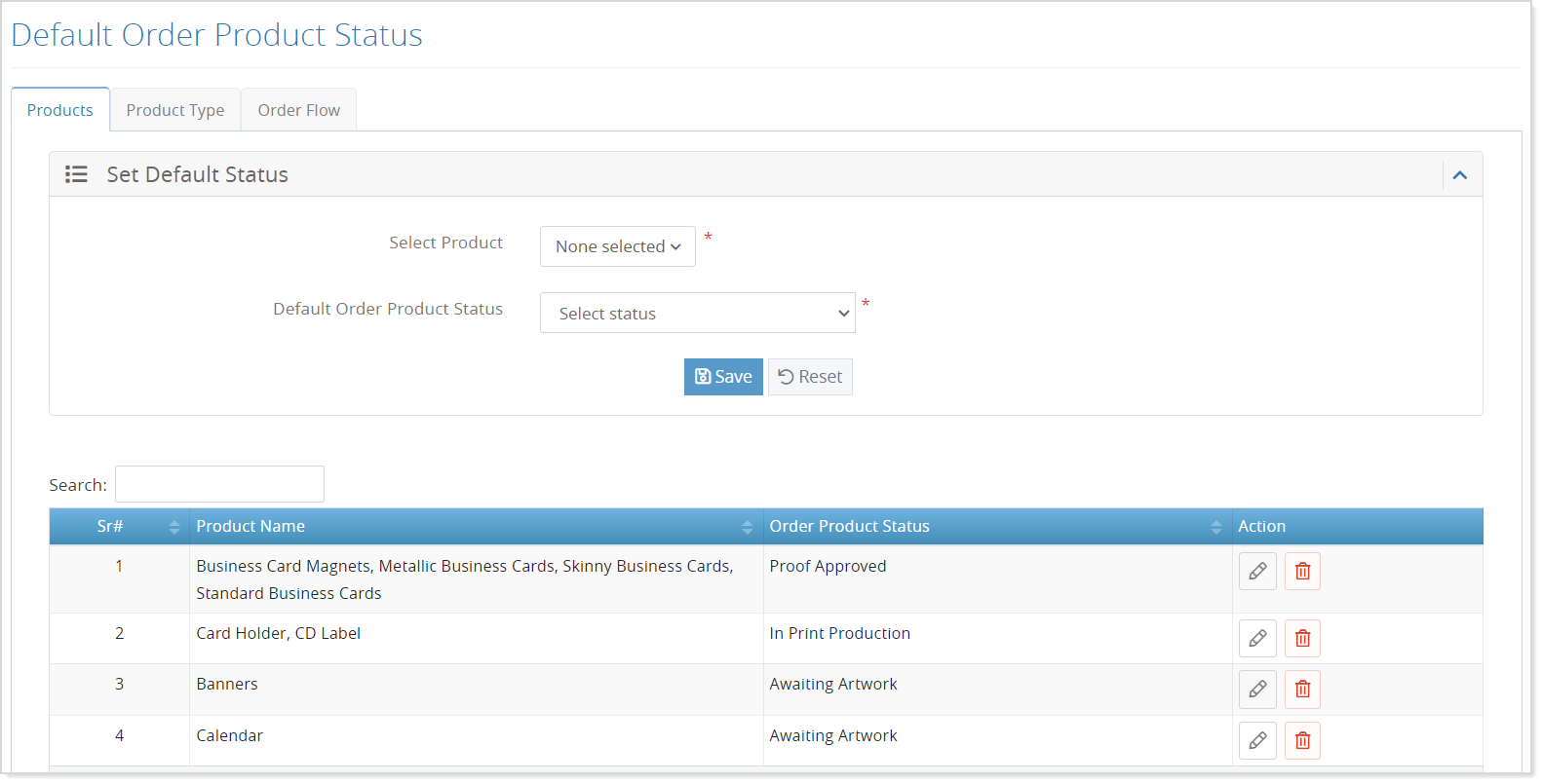 Order Status - User Manual