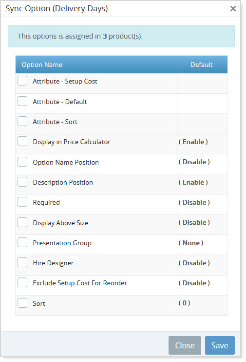 Master Options - User Manual