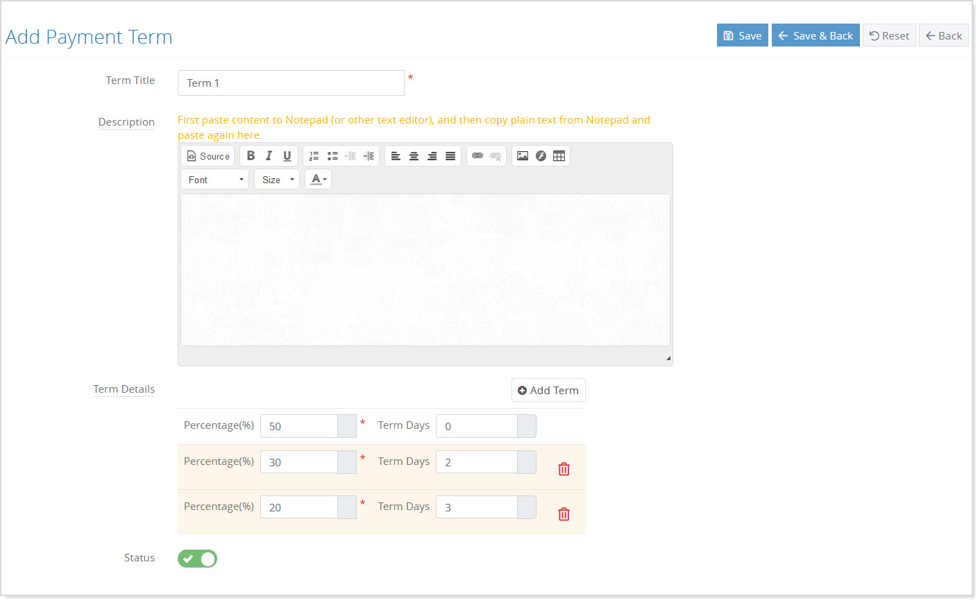 Configure Method - User Manual