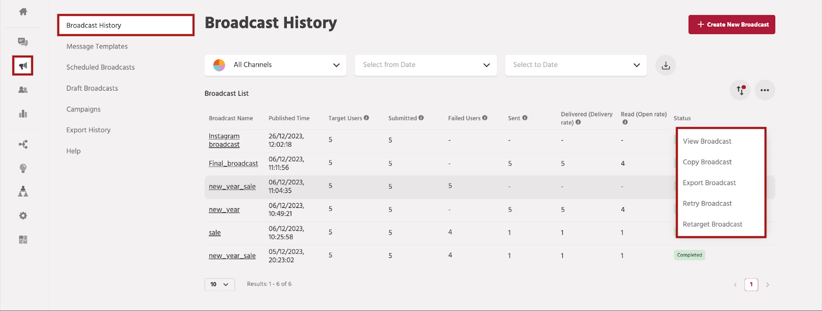 Creating a Broadcast - Engati Product Docs