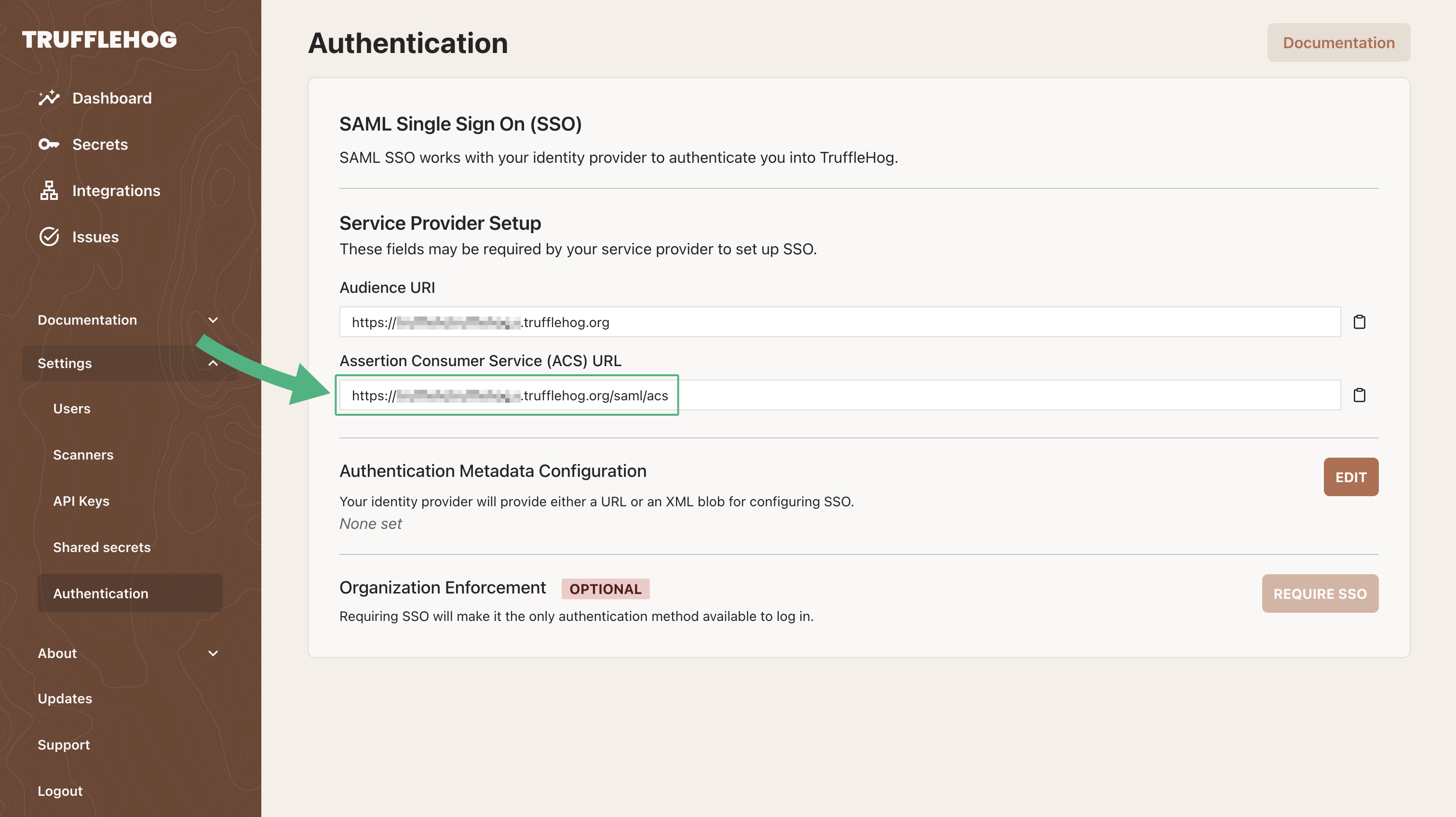Authentication - TruffleHog Docs