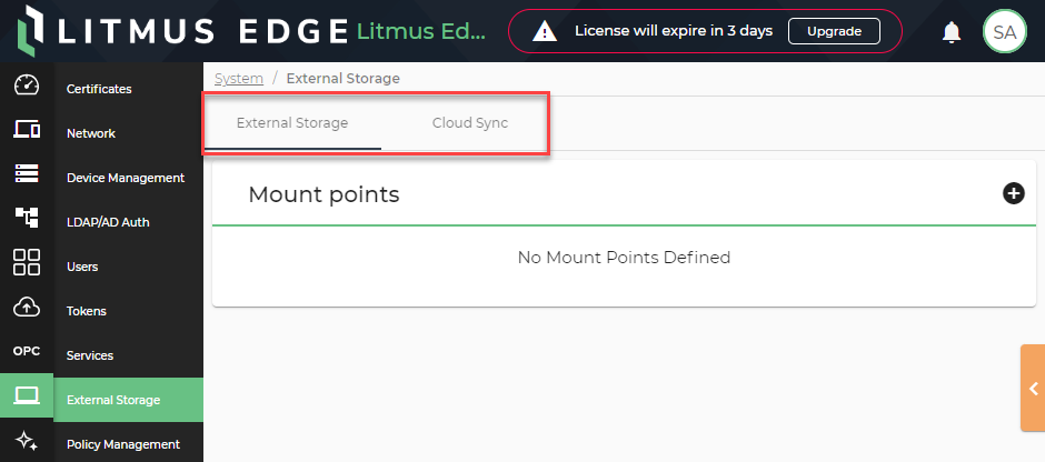 External Storage - Litmus Technical Documentation