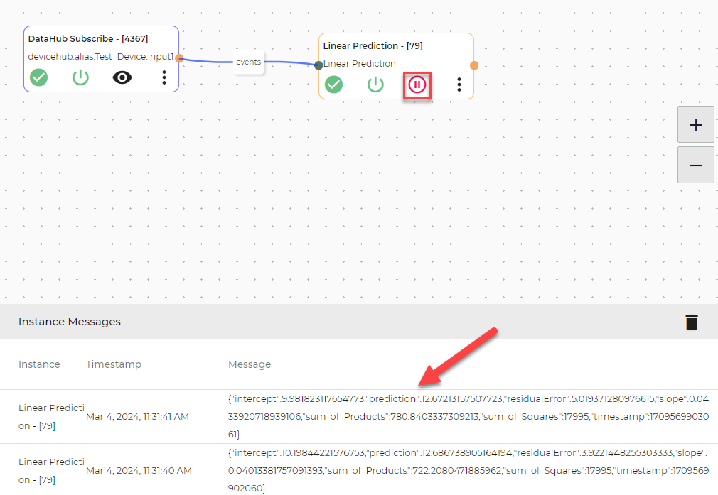Use The Linear Prediction Function Litmus Automation Documentation Litmus Technical 