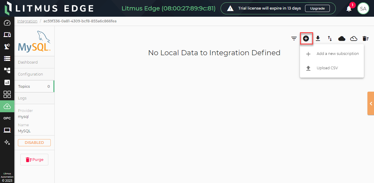 Create a Custom Table in a MySQL Database | Litmus Automation Documentation - Litmus Technical ...