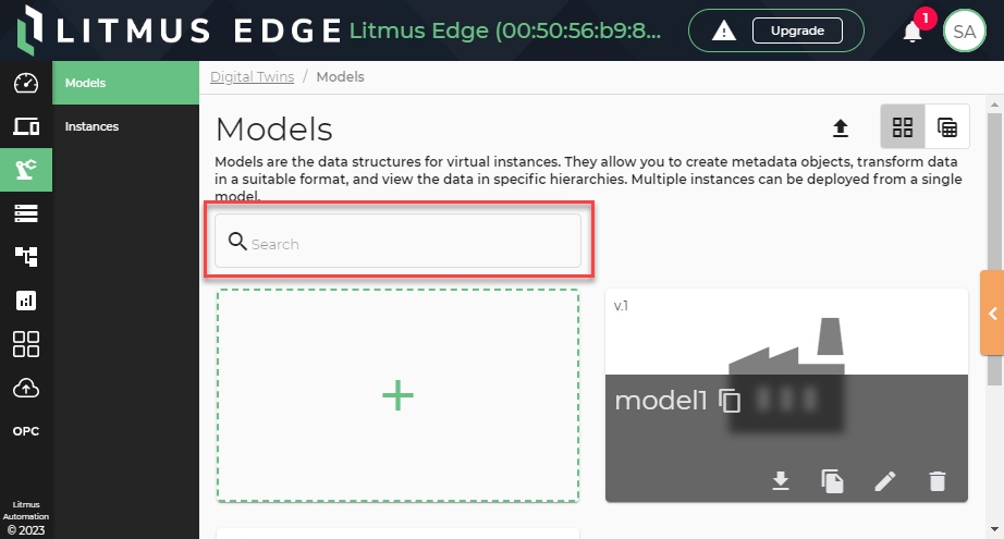 Manage Models | Litmus Automation Documentation - Litmus Technical Documentation