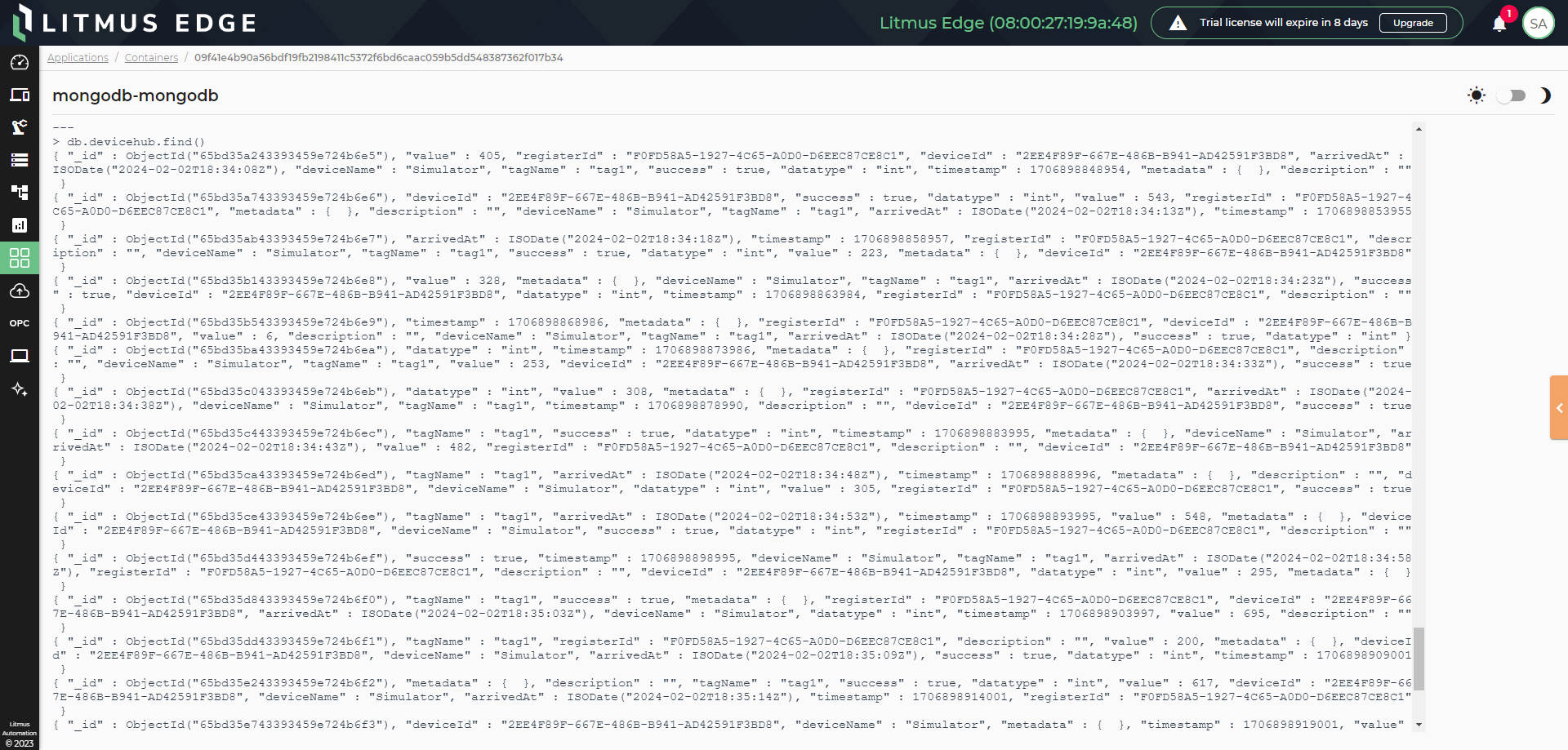 MongoDB Integration Guide | Litmus Technical Documentation - Litmus Technical Documentation