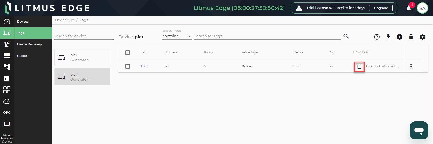 Use Access to Read from a Topic | Litmus Automation Documentation - Litmus Technical Documentation