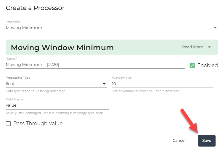 Use the Moving Window Processor Function | Litmus Automation Documentation - Litmus Technical ...
