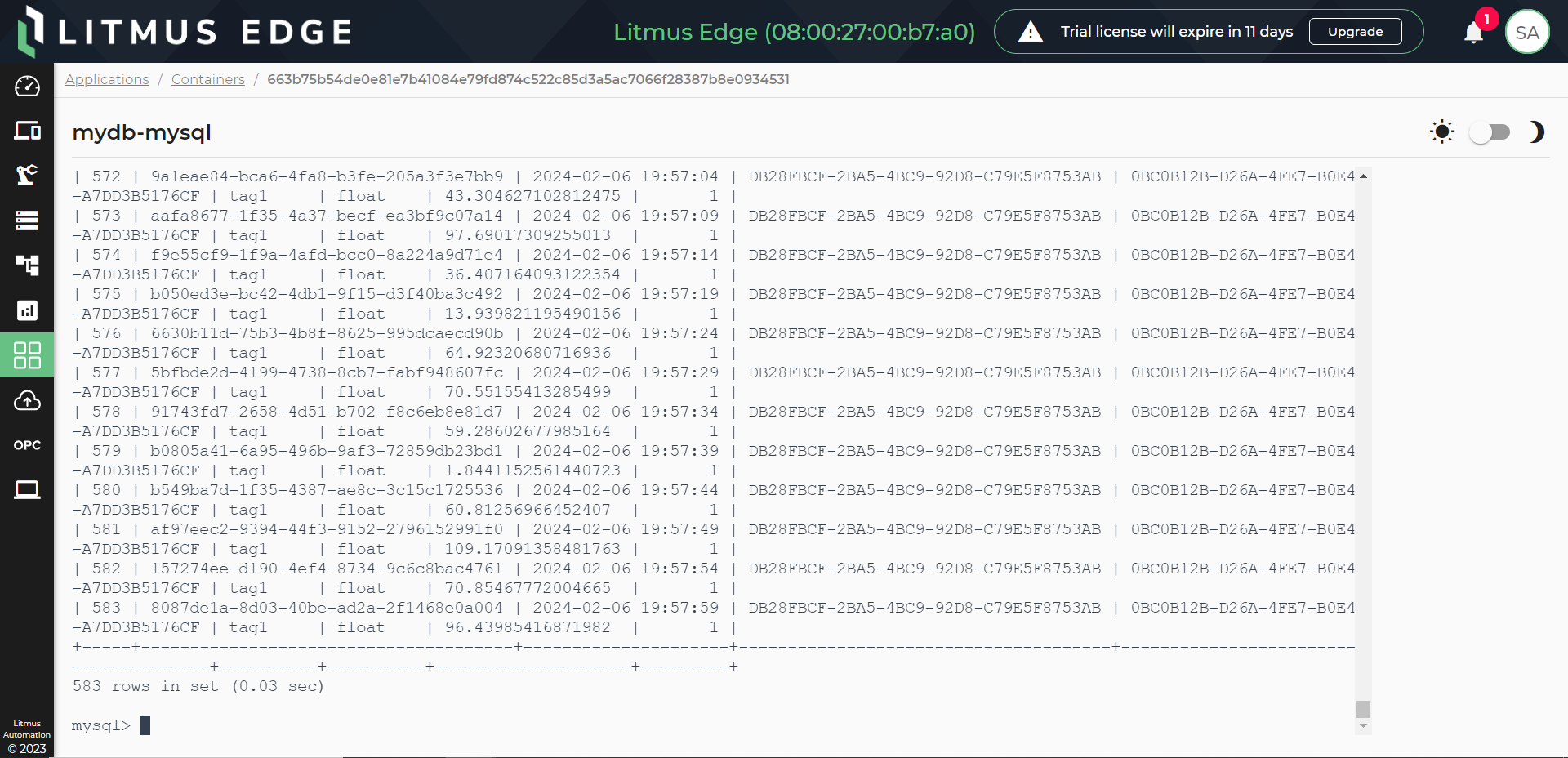 Write to Databases with Integration Topics | Litmus Automation Documentation - Litmus Technical ...