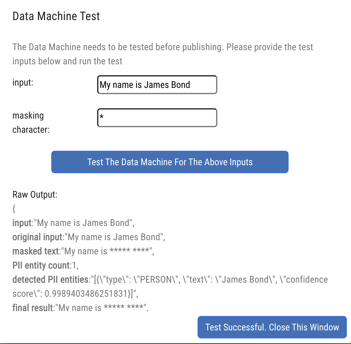 Testing a Data Machine - Qualetics Documentation - AI, Live Analytics ...