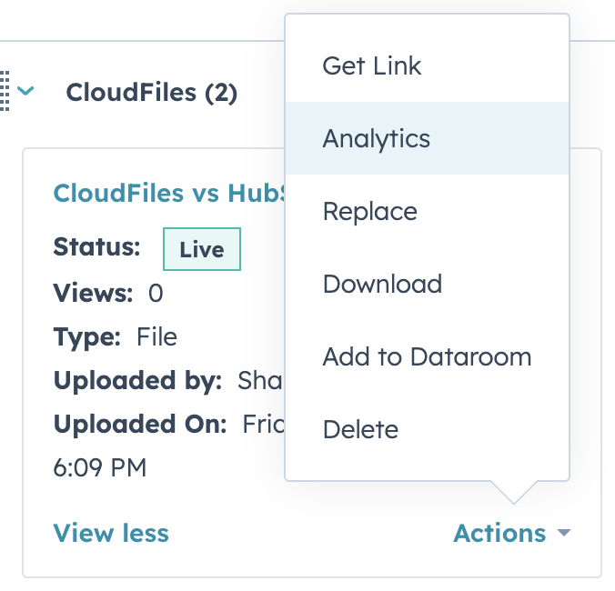 Document analytics in HubSpot - HubSpot