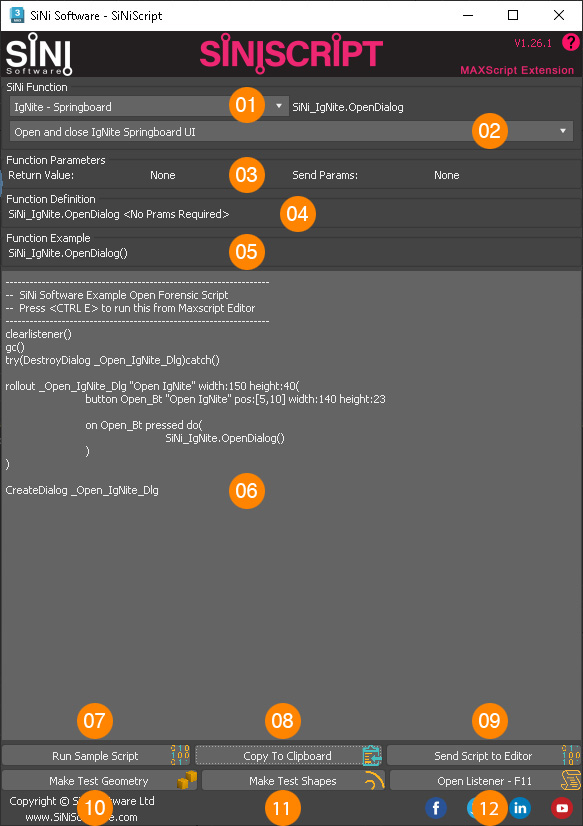 SiNiScript (UI) - SiNi Help Documentation