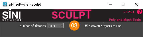 Sculpt (UI) - SiNi Help Documentation