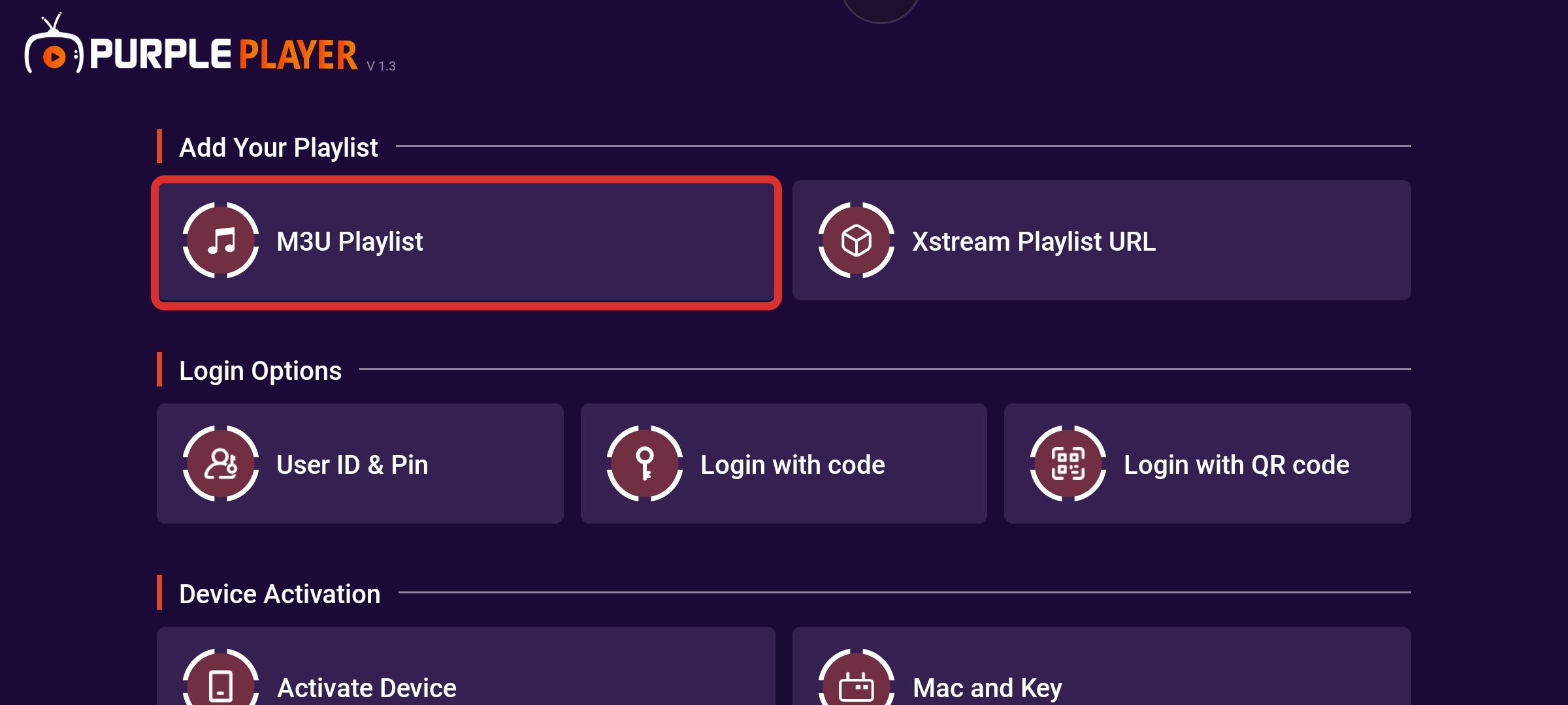 How To Login Adding URL (M3u) - Purple Smart TV