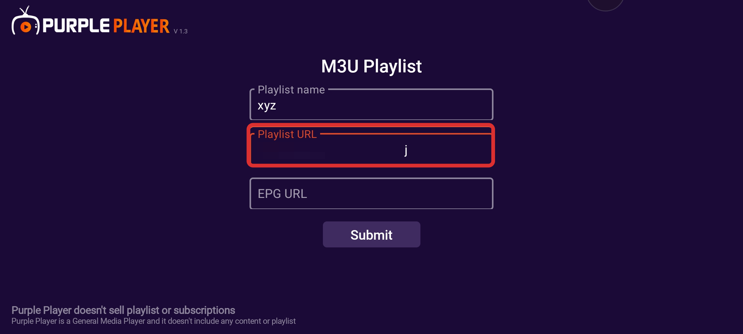 How To Login Adding URL (M3u) - Purple Smart TV
