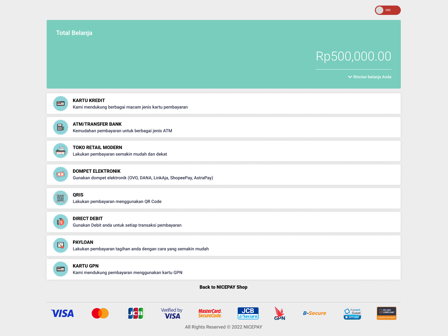 Checkout - NICEPAY Docs