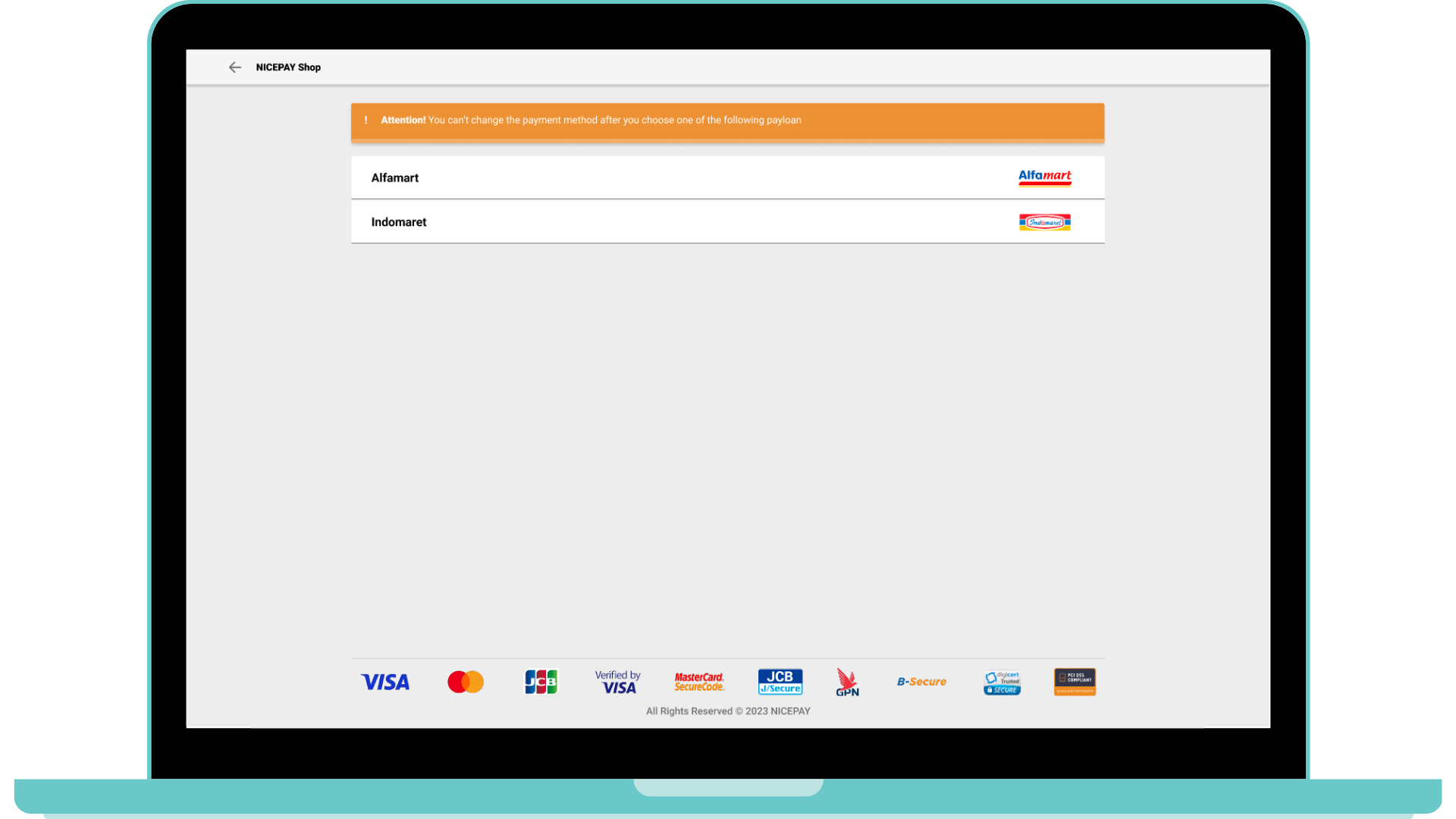NICEPAY API V2 Convenience Store - API Checkout - NICEPAY Docs