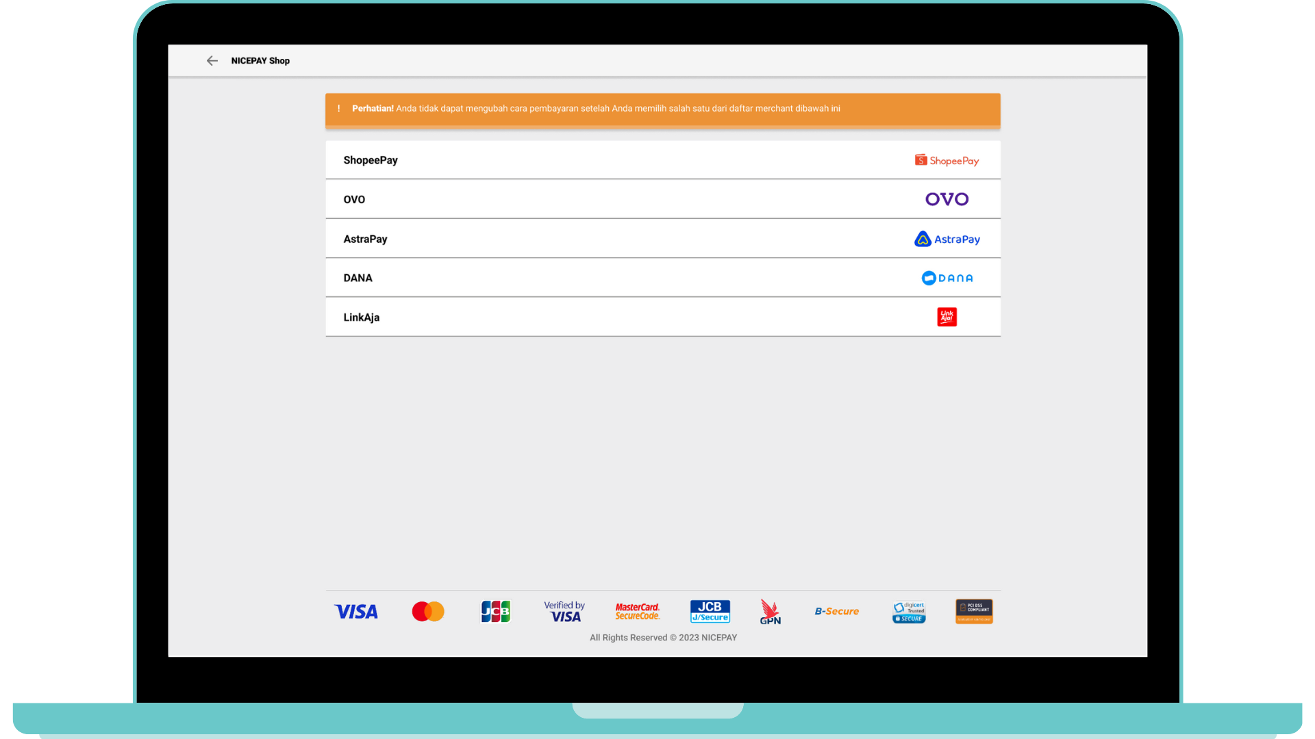 NICEPAY API V2 E-Wallet - API Checkout - NICEPAY Docs