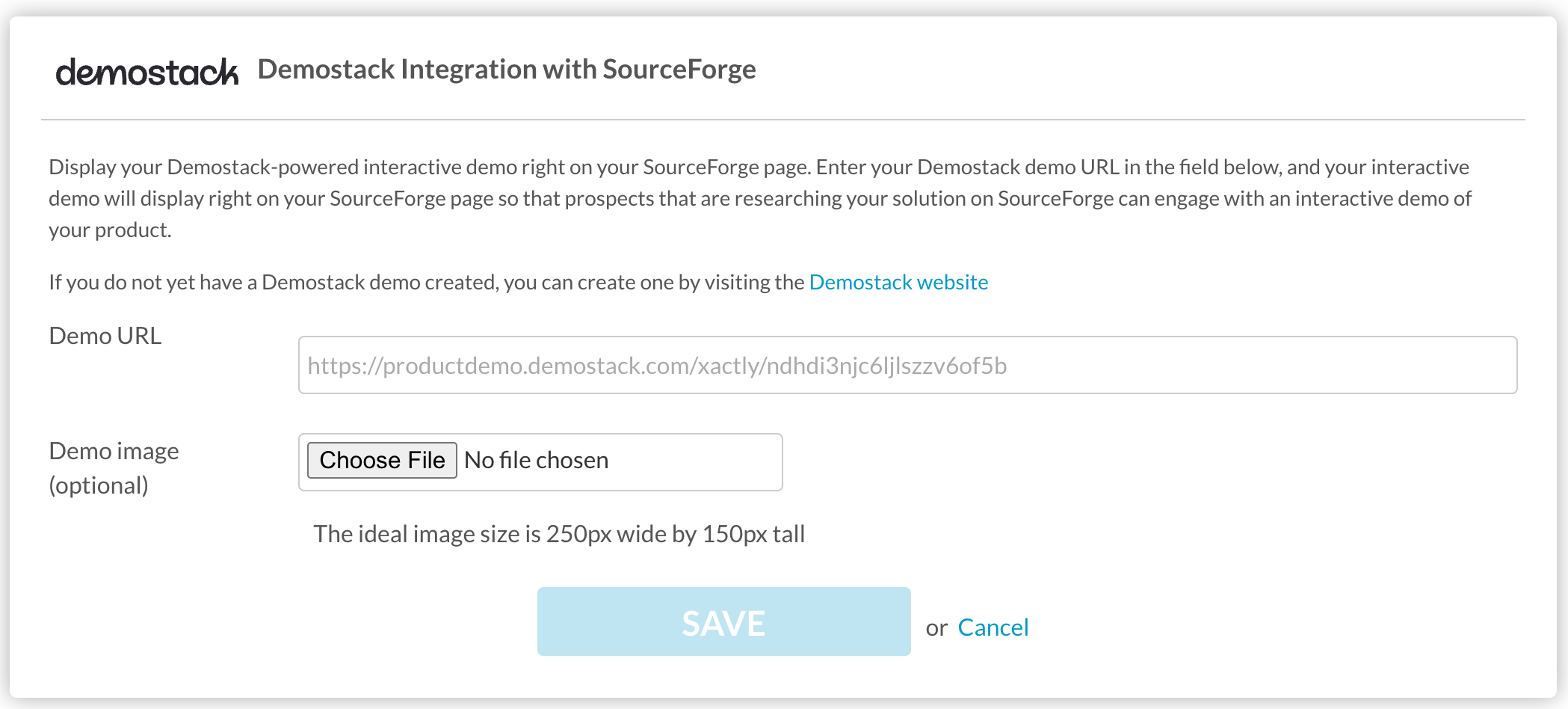 Demostack Integration - SourceForge
