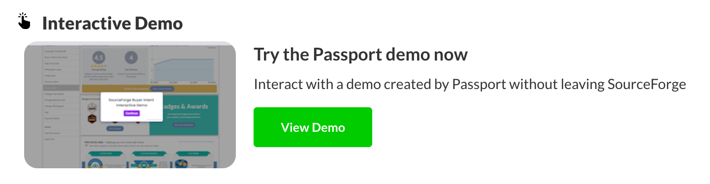 Interactive Demos - SourceForge