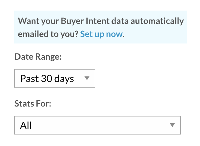 Buyer Intent Data - SourceForge