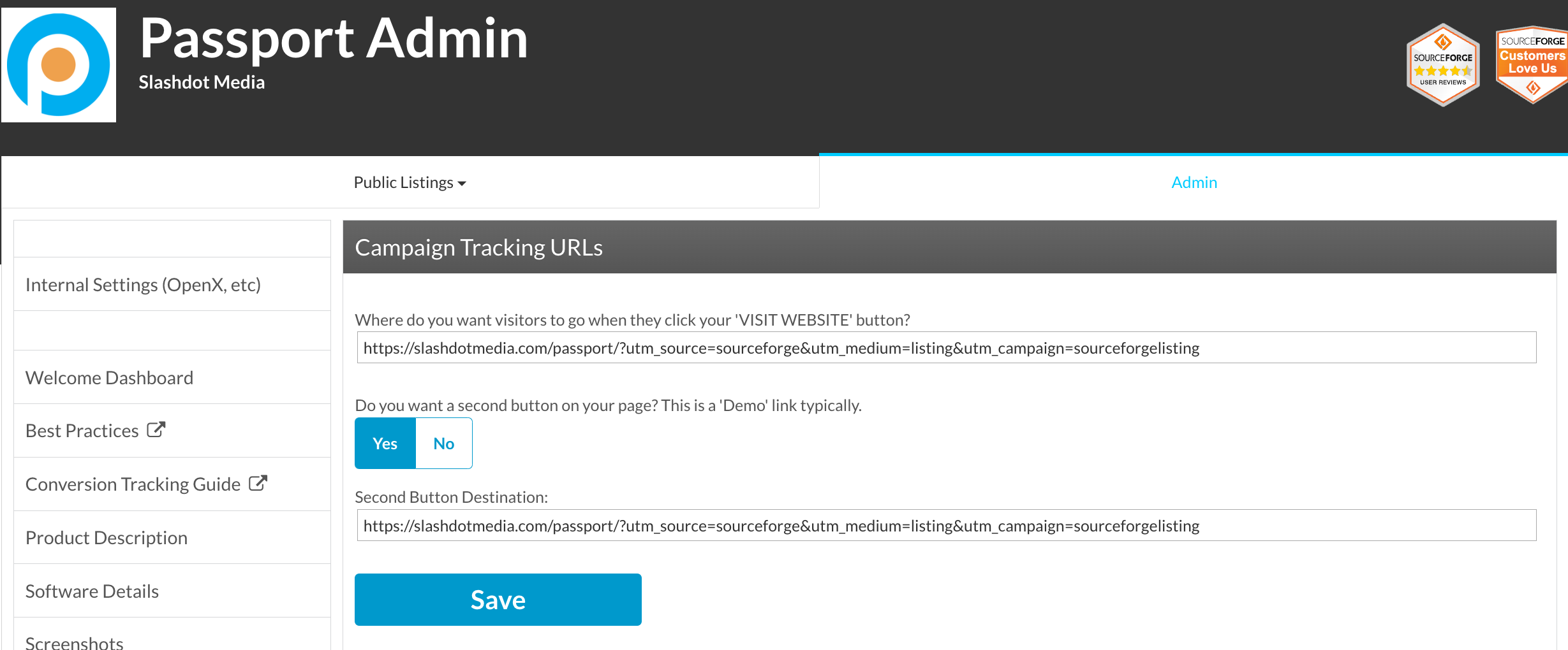 Click Stats and Conversion Tracking - SourceForge