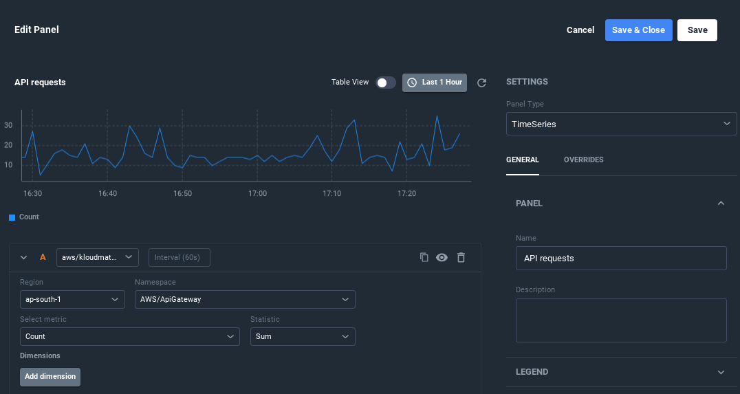 Creating a Dashboard - KloudMate Documentation