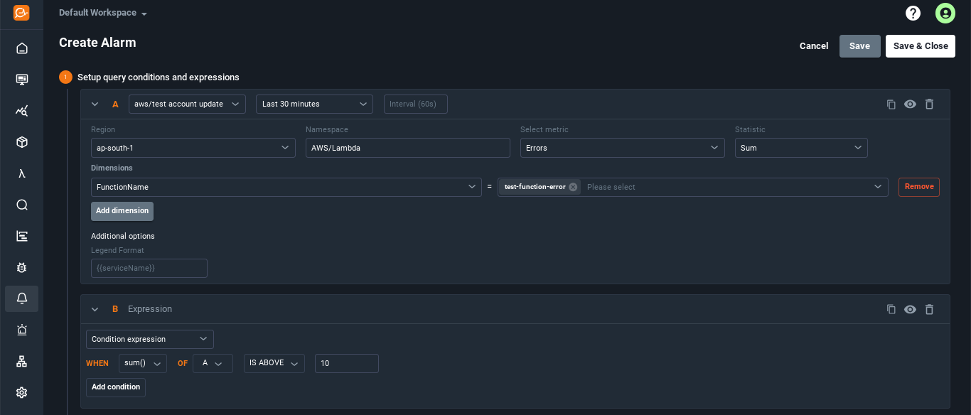 Setting Up KloudMate Alarms - KloudMate Documentation