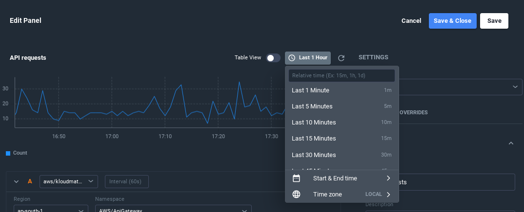 Creating a Dashboard - KloudMate Documentation