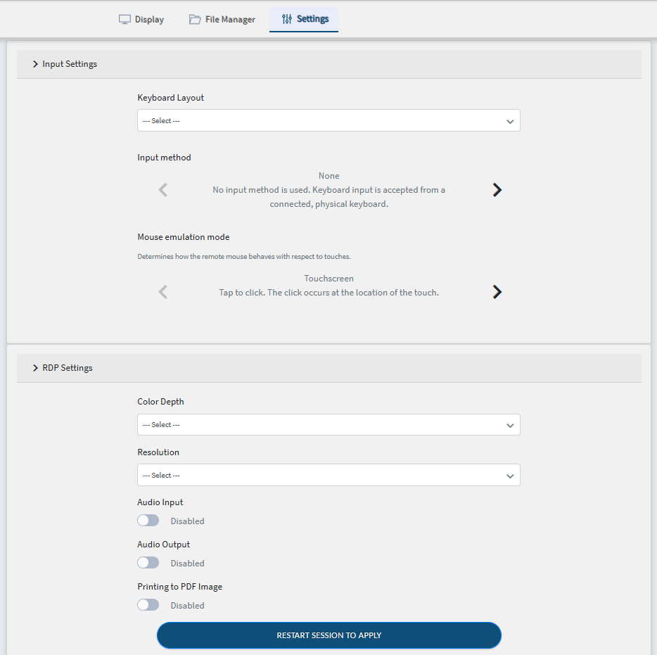 RDP Device Properties - Kron PAM Reference Guide