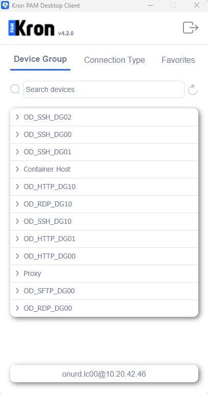 Desktop Client Configuration - Kron PAM Reference Guide