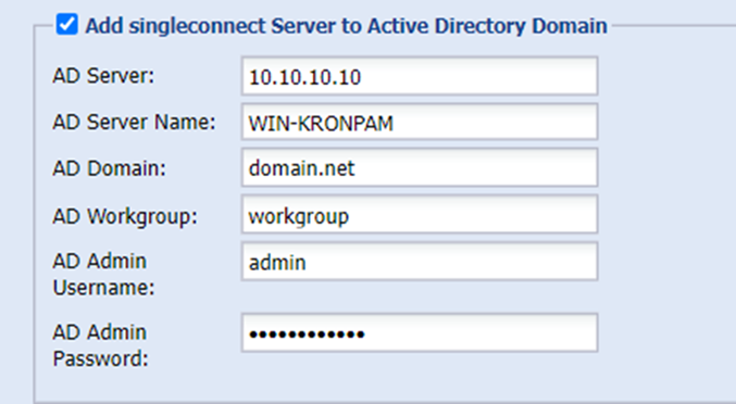 Kron PAM GUI Configuration - Kron PAM Reference Guide