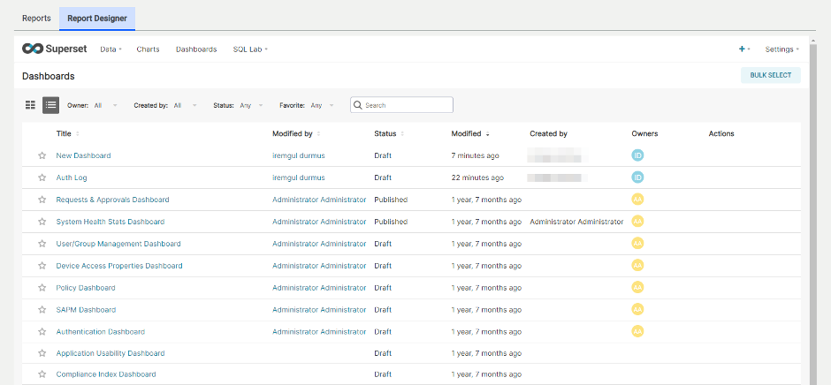 Dynamic Reports - Kron PAM Reference Guide
