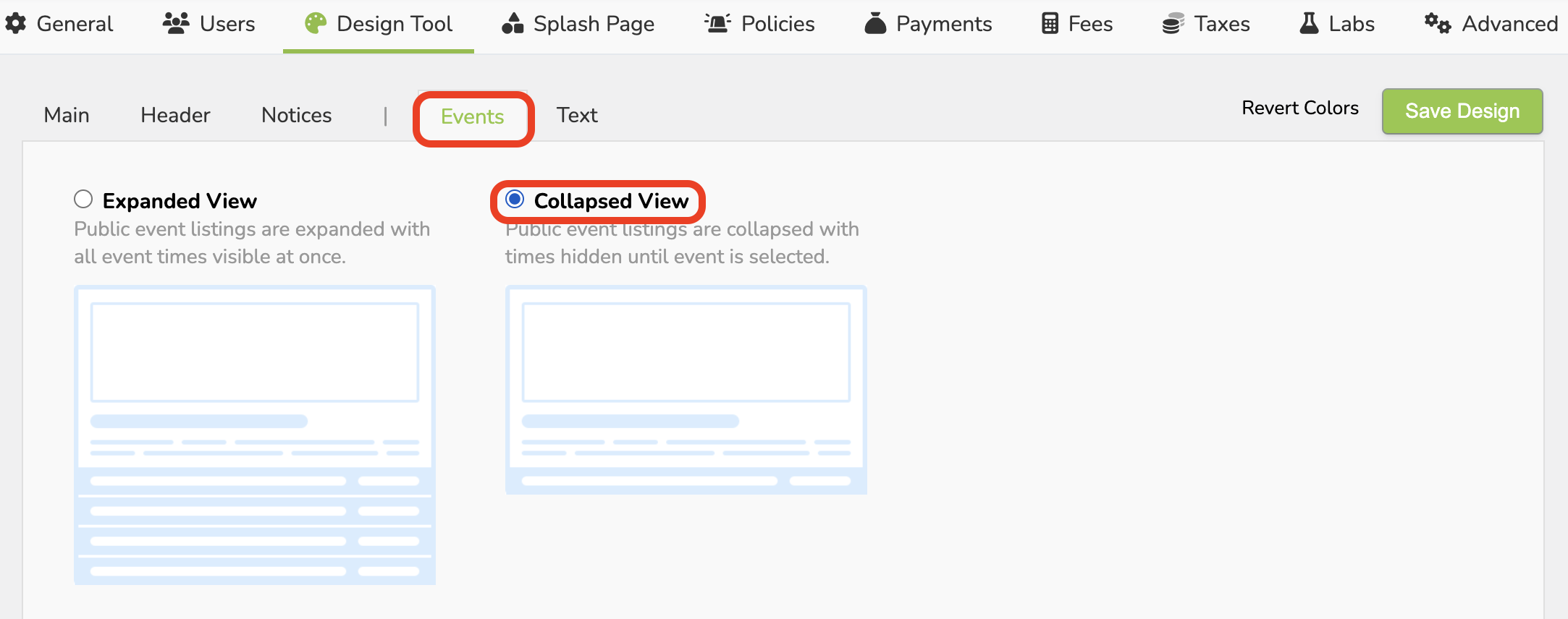 Enable Collapsed View - Ludus Manual