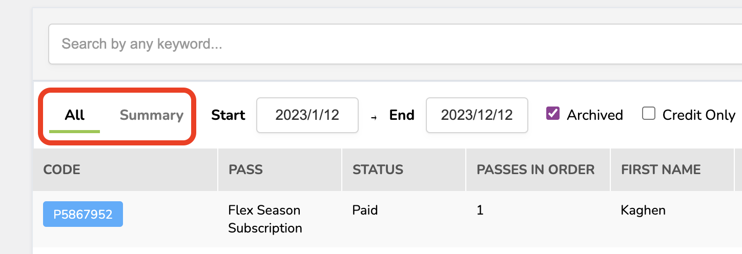 Passes Report - Ludus Manual