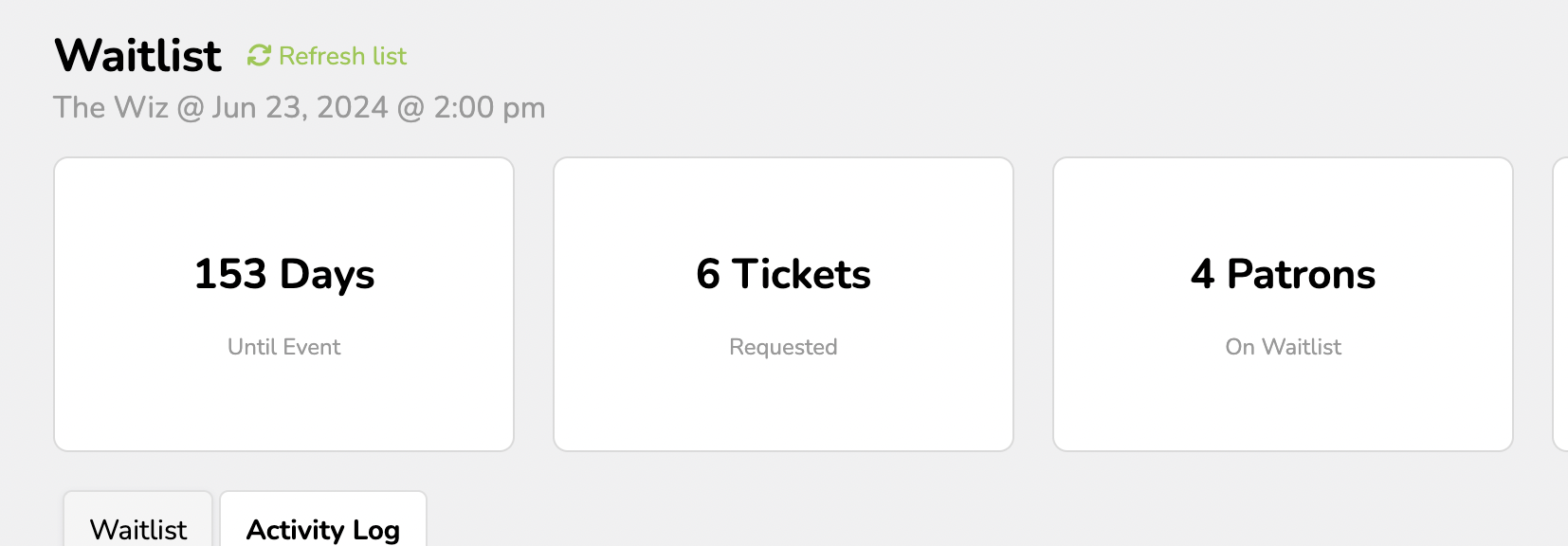 Waitlist Management - Ludus Manual