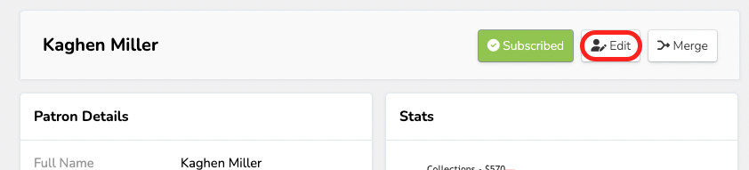 View/Edit patron profiles - Ludus Manual