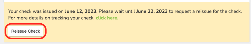 Reissue a paper check payout - Ludus Manual