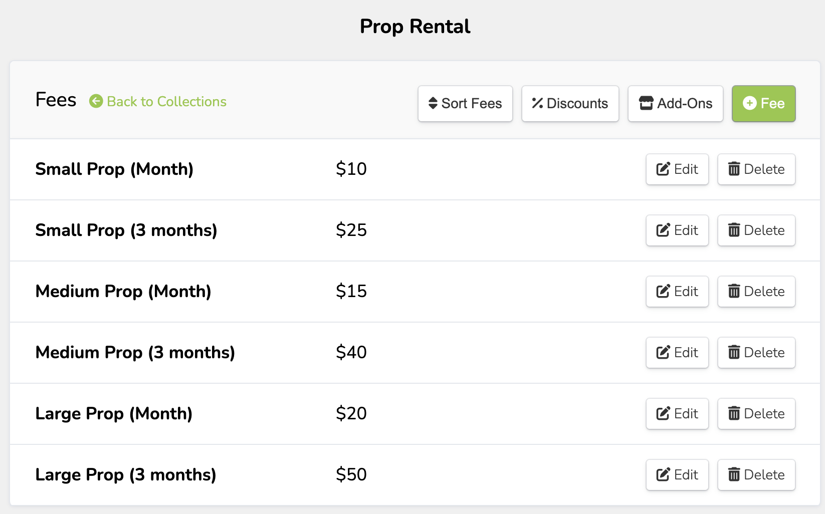 Collection Fees - Ludus Manual