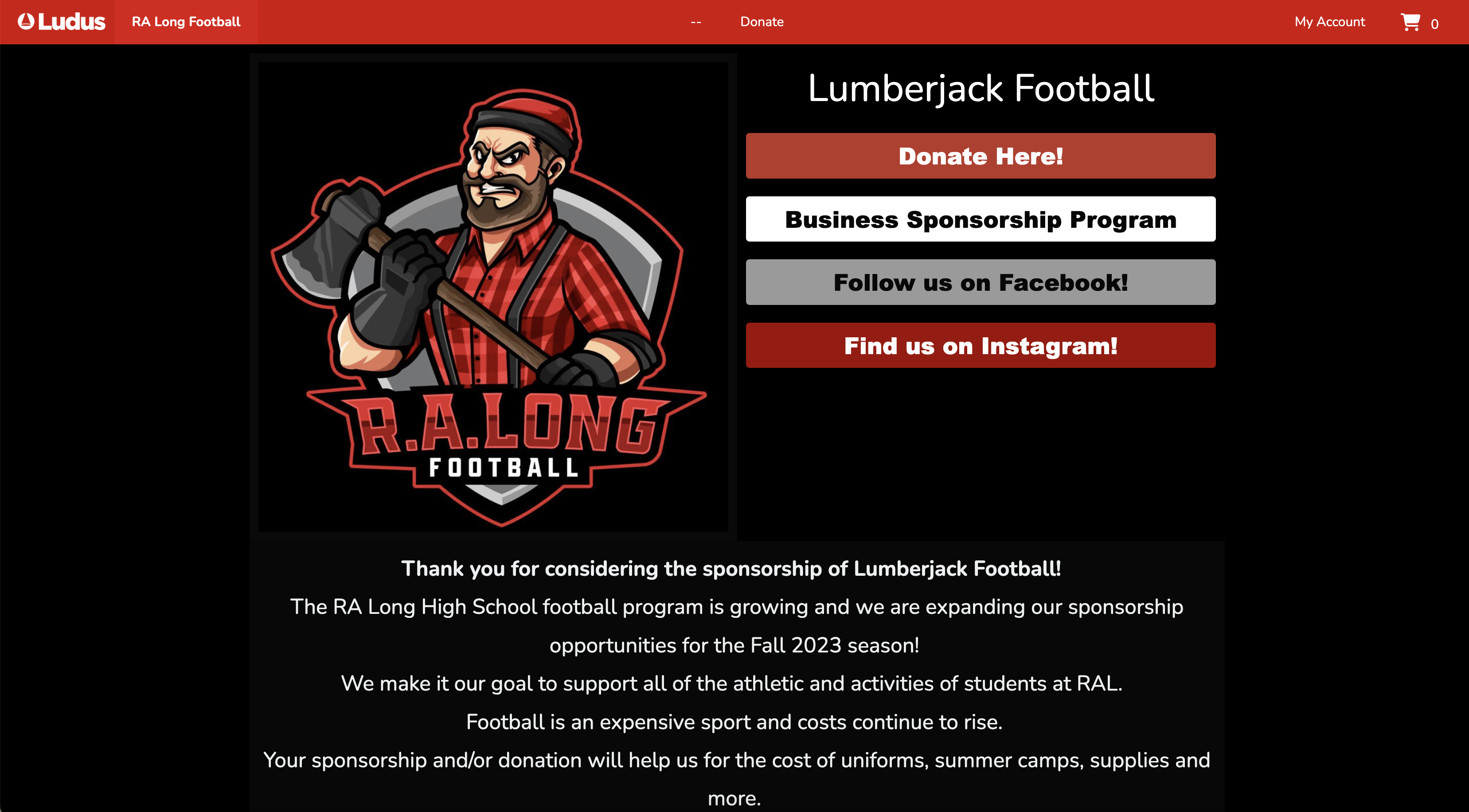 Examples of Splash Pages - Ludus Manual