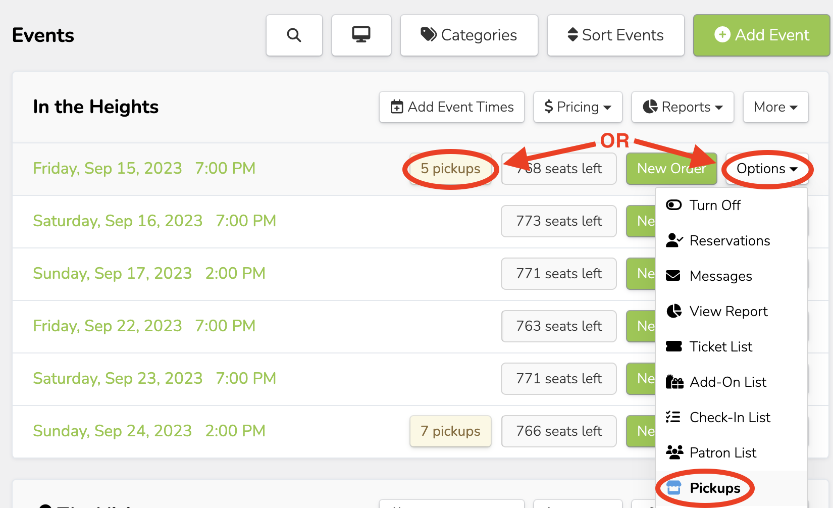 Print Will Call Tickets - Ludus Manual